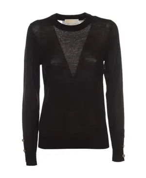 Michael Kors Crewneck Knitted Jumper With Button Details