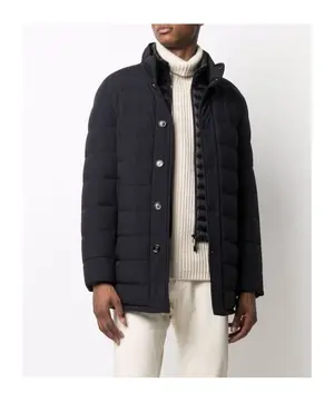 MOORER Calegari Quilted Coat - Black