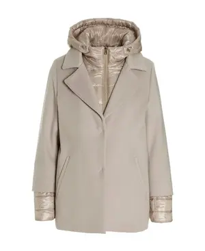 Herno Long-sleeved Coat With Hooded Detail