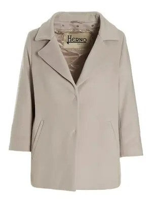 Herno Long-sleeved Coat With Hooded Detail