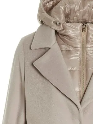 Herno Long-sleeved Coat With Hooded Detail