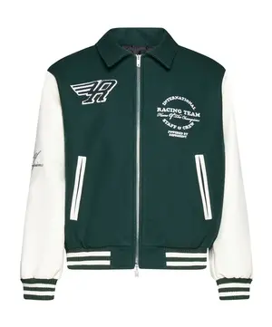 REPRESENT Panelled Bomber Jacket - Green