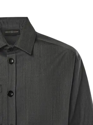 GIULIANO GALIANO Tobhias Patch-pocket Shirt - Grey