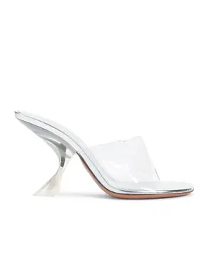 Amina Muaddi Taylor Glass Slipper 90 Pvc Pumps - Transparent