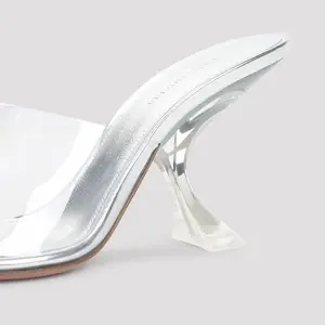 Amina Muaddi Taylor Glass Slipper 90 Pvc Pumps - Transparent