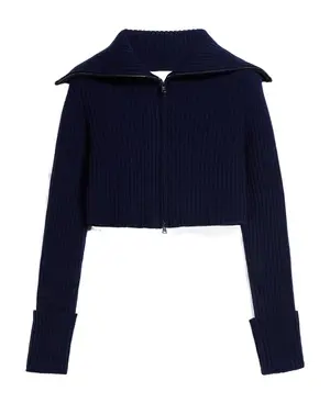 Sportmax Zipped Cropped Cardigan
