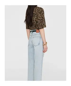 ANINE BING Leopard Print Oversized T-shirt