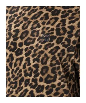 ANINE BING Leopard Print Oversized T-shirt - Black
