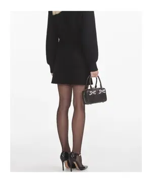 SELF-PORTRAIT Embellished Knit Mini Skirt