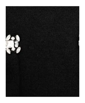 SELF-PORTRAIT Embellished Knit Mini Skirt