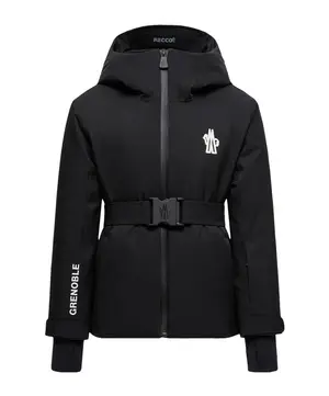 Moncler Yoline Hooded Down Ski Jacket - Black