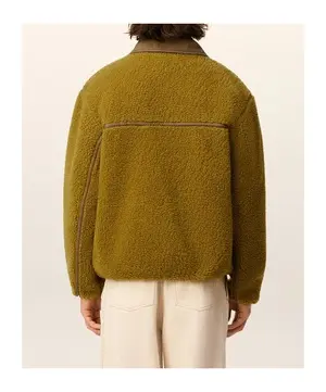 AMI Paris Fleece Zip Up Jacket - 374