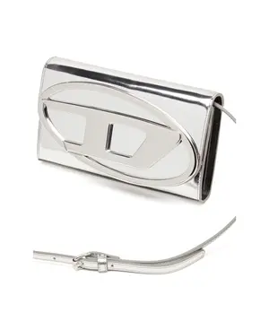 DIESEL® 1dr Mirrored Wallet - Silver
