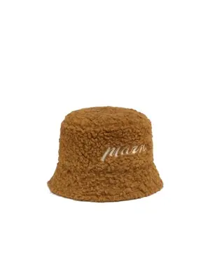 Marni Logo Embroidered Bucket Hat - Brown