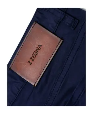 Zegna Logo Detail Casual Pants