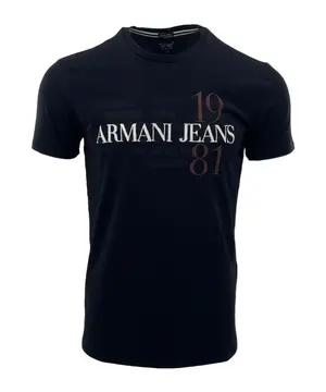 Emporio Armani Item O-neck Short-sleeved T-shirt - Black