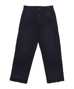 MAISON MARGIELA Textured Straight-leg Distressed Jeans - Black