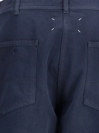 MAISON MARGIELA Textured Straight-leg Distressed Jeans