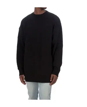 Balenciaga Allover Logo Jacquard Knit Pullover