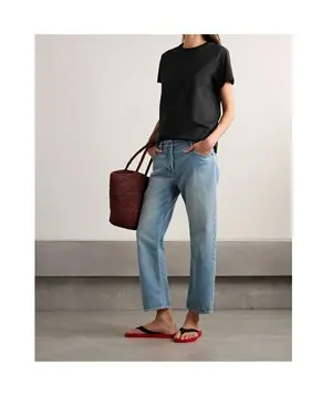 THE ROW Florie Short Sleeve Crewneck Top