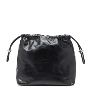 DIESEL® Scrunch-d Drawstring Bucket Bag - Black