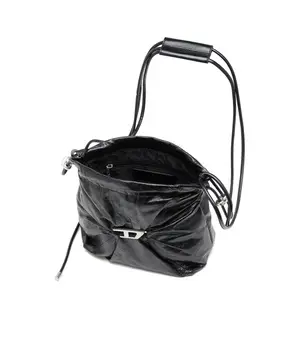 DIESEL® Scrunch-d Drawstring Bucket Bag - Black