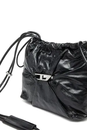 DIESEL® Scrunch-d Drawstring Bucket Bag - Black
