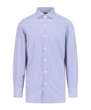 FINAMORE 1925 Striped Long-sleeved Shirt