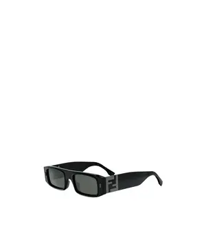 Fendi Rectangle Frame Sunglasses - Gray
