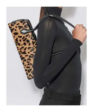 Alaïa Le Teckel Leopard Print Medium Bag - Brown
