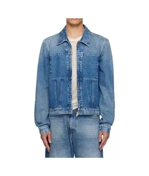 MAISON MARGIELA Long Sleeve Denim Shirt - Medium Blue