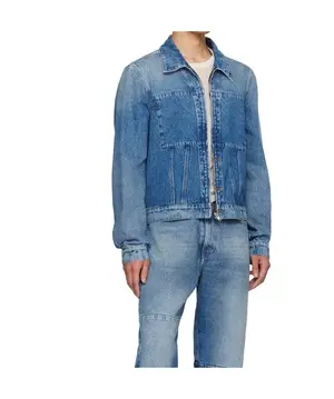 MAISON MARGIELA Long Sleeve Denim Shirt - Medium Blue