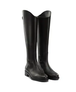 AeydĒ Hector Zip-up Knee-high Boots - Black