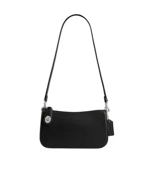 COACH Leather Mini Shoulder Bag With Logo Detail