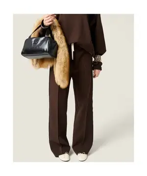 Miu Miu Straight-leg Knit Trousers