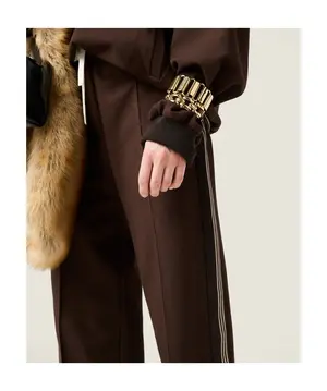 Miu Miu Straight-leg Knit Trousers