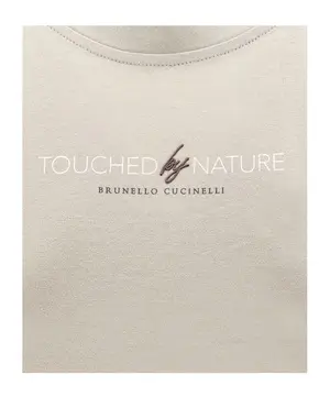 Brunello Cucinelli Slogan Printed Crewneck T-shirt