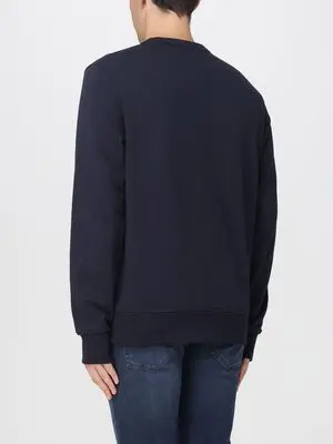 Hugo Boss Crewneck Sweatshirt With Embroidered Logo - Dark Blue