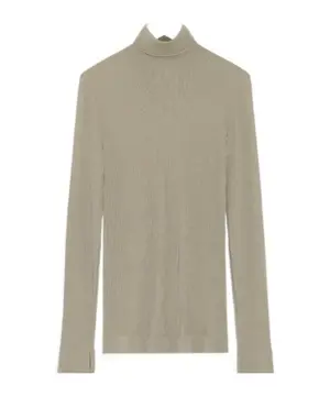LEMAIRE Seamless Turtleneck Top - Light Sage