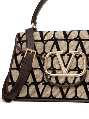 Valentino Garavani Toile Iconographe Logo Plaque Tote Bag
