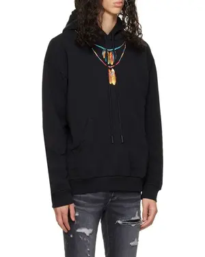 MARCELO BURLON COUNTY OF MILAN Graphic-printed Drawstring Hoodie