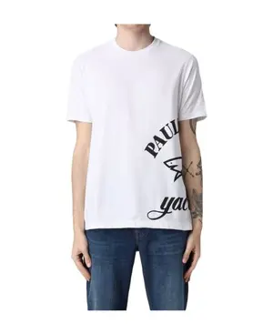 Paul & Shark T-shirt With Round Neck And Short Sleeves - White
