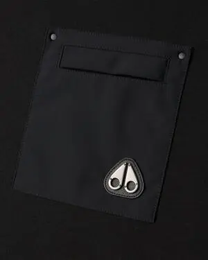 Moose Knuckles Dalon Logo Plaque T-shirt - Black