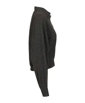 LISA YANG Katriel Polo Knitted Sweater - Grey