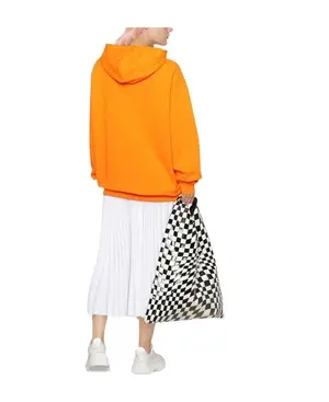 MSGM Graphic Print Cotton Hoodie
