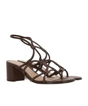 GIANVITO ROSSI Multi Way Strap Block Heel Sandals
