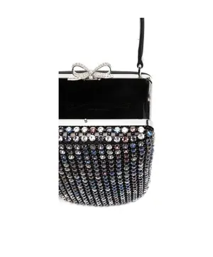 SELF-PORTRAIT Crystal-embellished Mini Tote Bag - Multicoloured