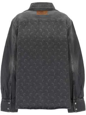 MARINE SERRE Printed Denim Shirt