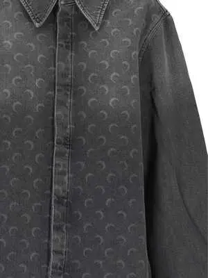 MARINE SERRE Printed Denim Shirt