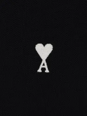 AMI Paris Logo Embroidered Short Sleeved Polo Shirt